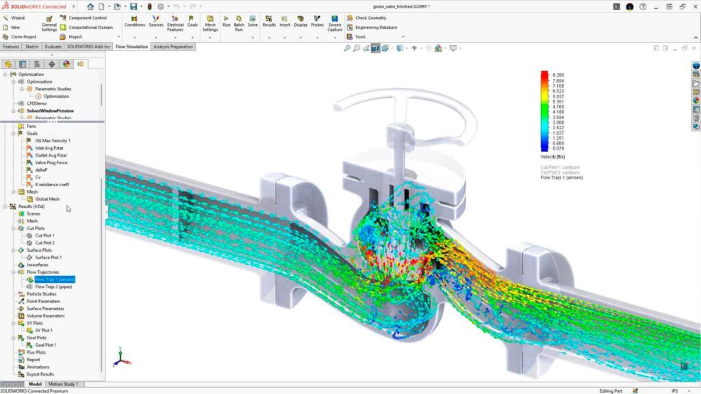 Primeiras impressões do SOLIDWORKS Flow Simulation – UVW